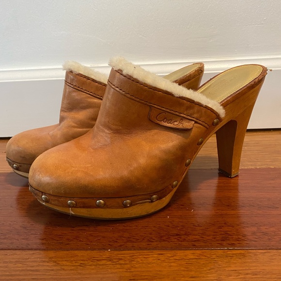 Coach | Shoes | Vintage Coach Sheepskin Lined Clogs | Poshmark